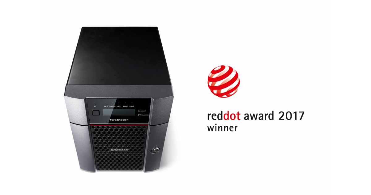 バッファローの法人様向けNASが ドイツのデザイン賞 ｢レッド・ドット・アワード｣を受賞 | バッファロー