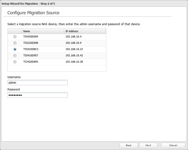 6 All shared folders on the migration destination NAS device will ...