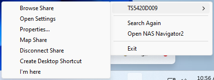 2 The process is complete once the NAS Navigator2 window is displayed.