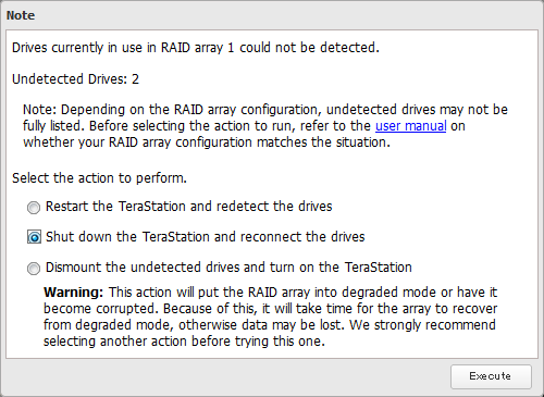 Conditions and Corrective Actions If Undetected Drives Aren’t Displayed ...